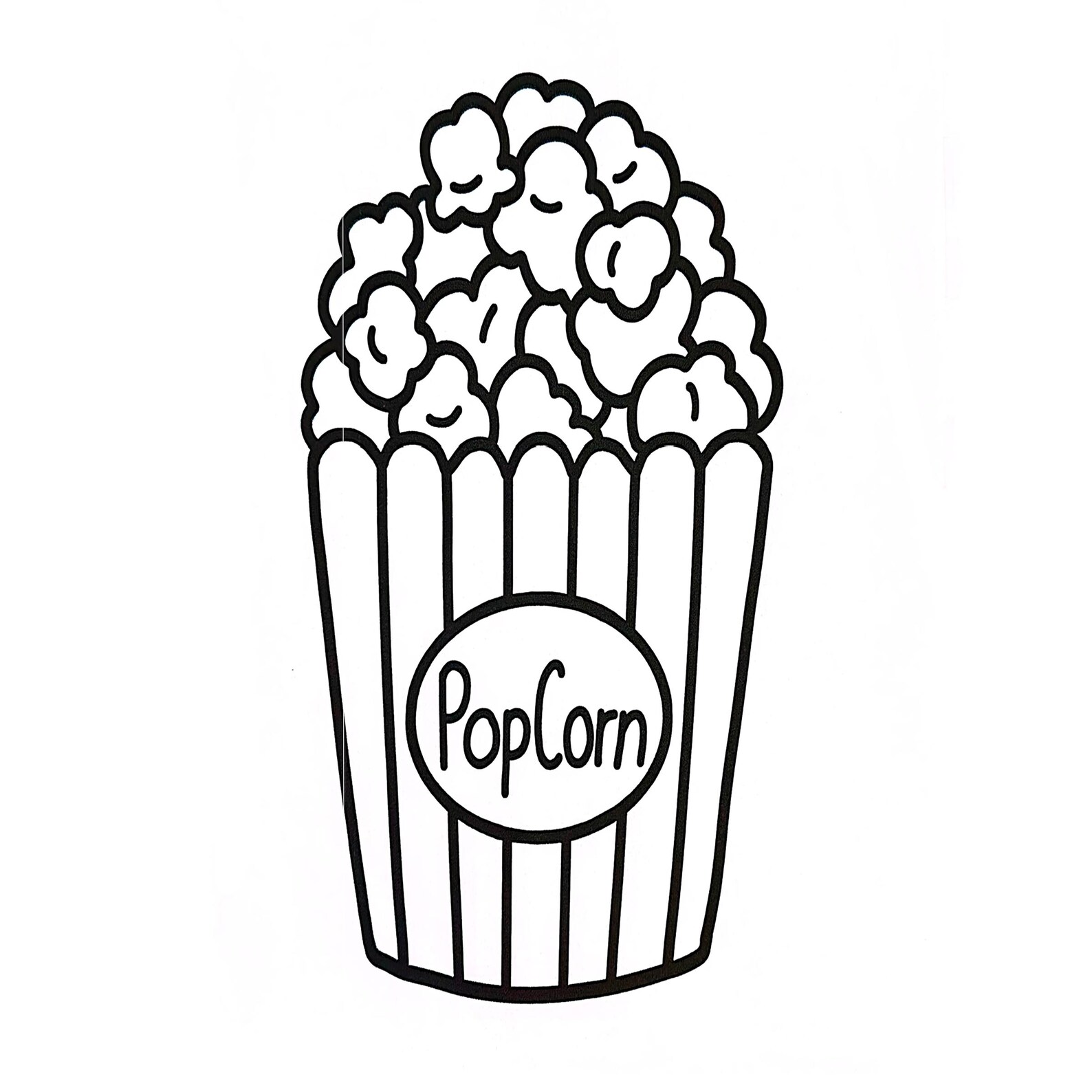 Food, Drink & Sweets Coloring Book Pages for Adults and Kids, Bold and ...