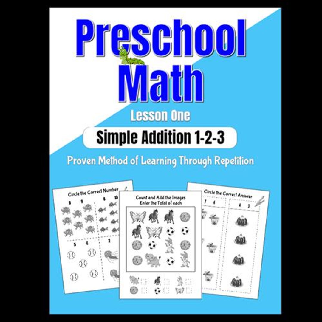 Preschool Math - Simple Addition 1-2-3 - Proven Method of Learning ...