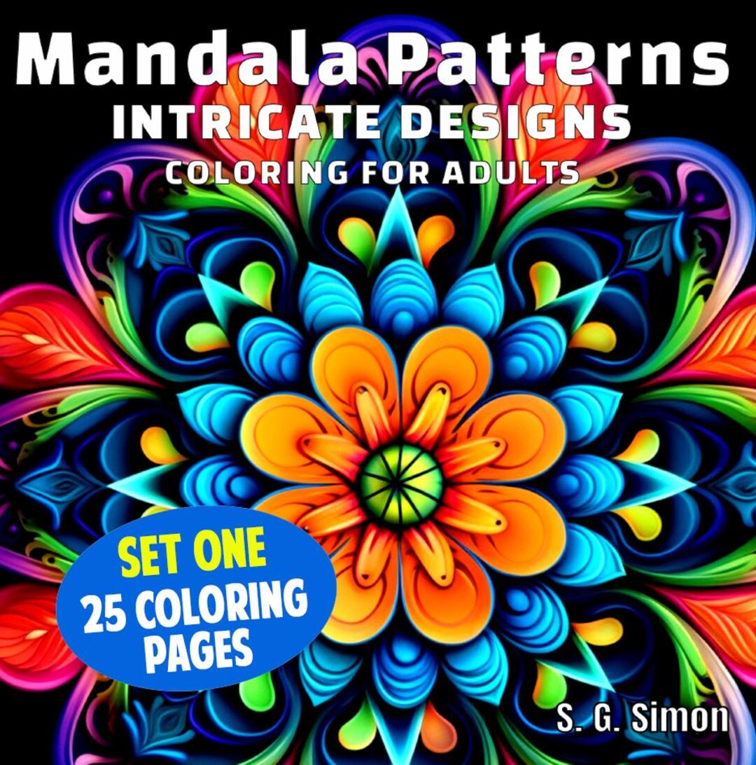 Mandala Intricate Designs 50 Coloring Pages Book for Adults, Relaxing ...