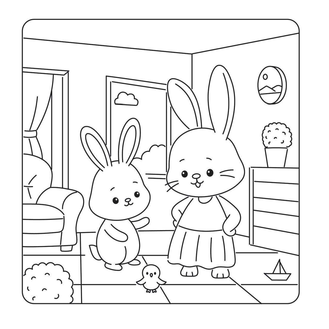 Fuzzy Friends: Super Cute Coloring Book Pages for Adults and Teens ...