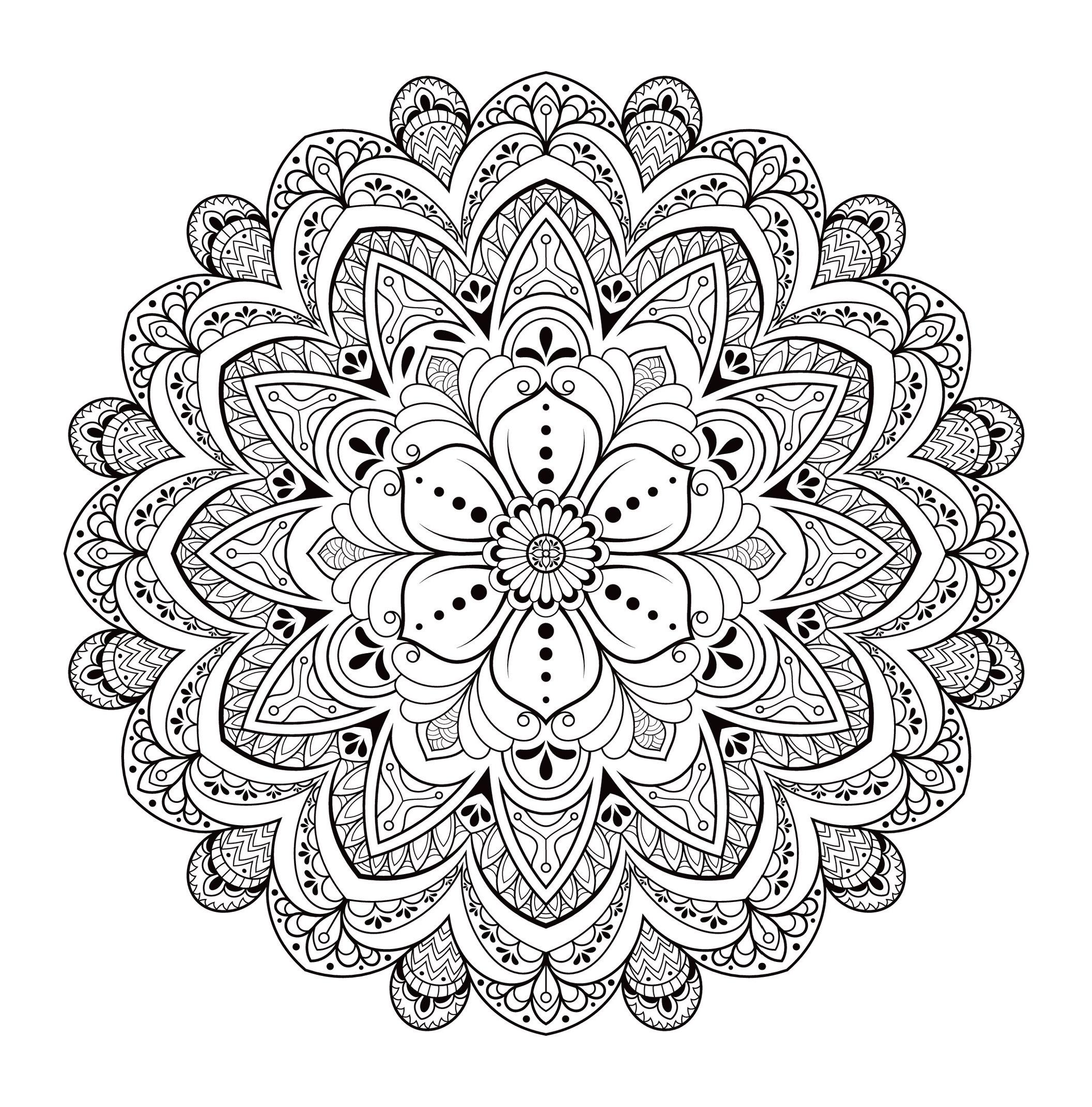 Mandala Coloring Book: 25 Intricate Designs, Relaxing, Calming ...