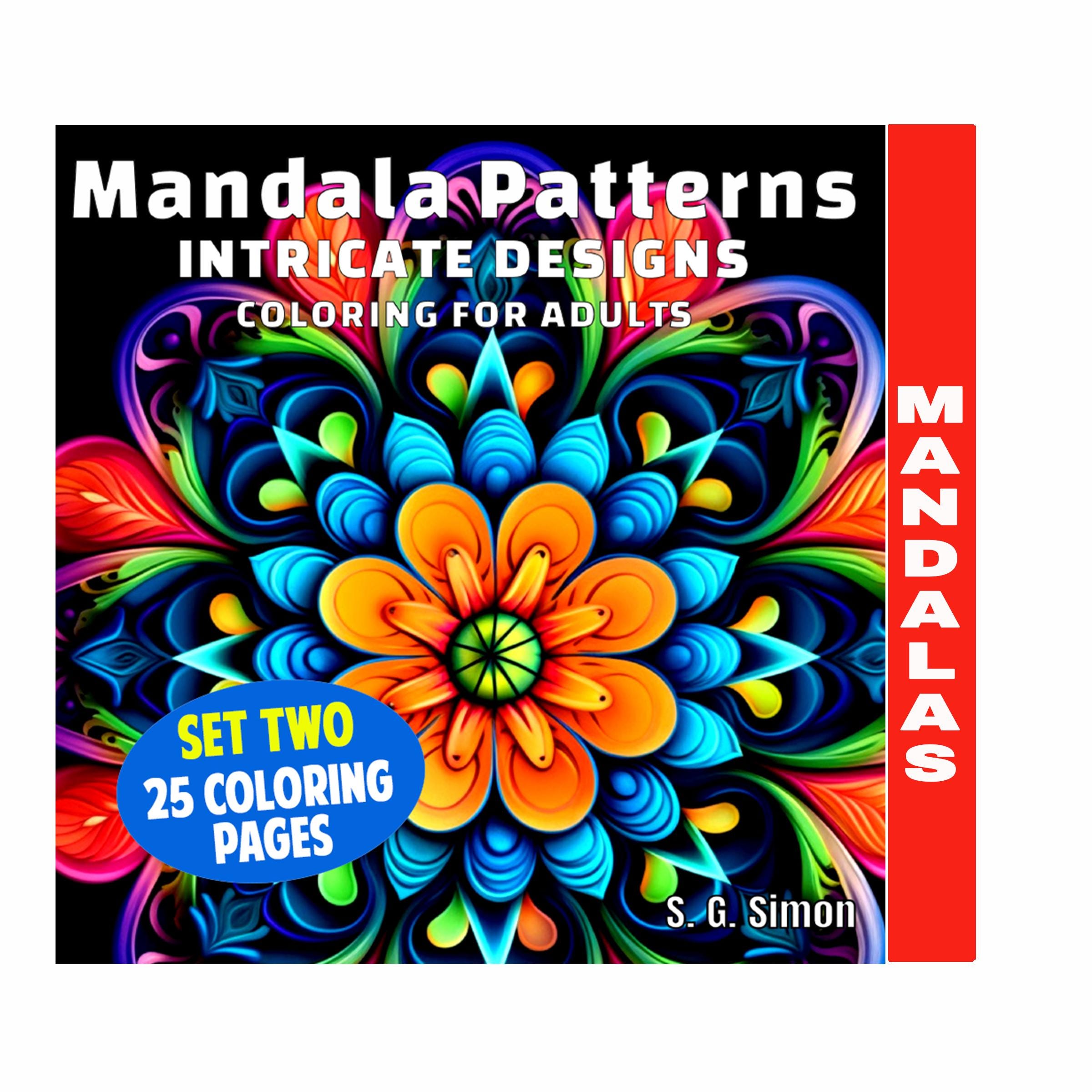 Mandala Coloring Book: 25 Intricate Designs, Relaxing, Calming ...