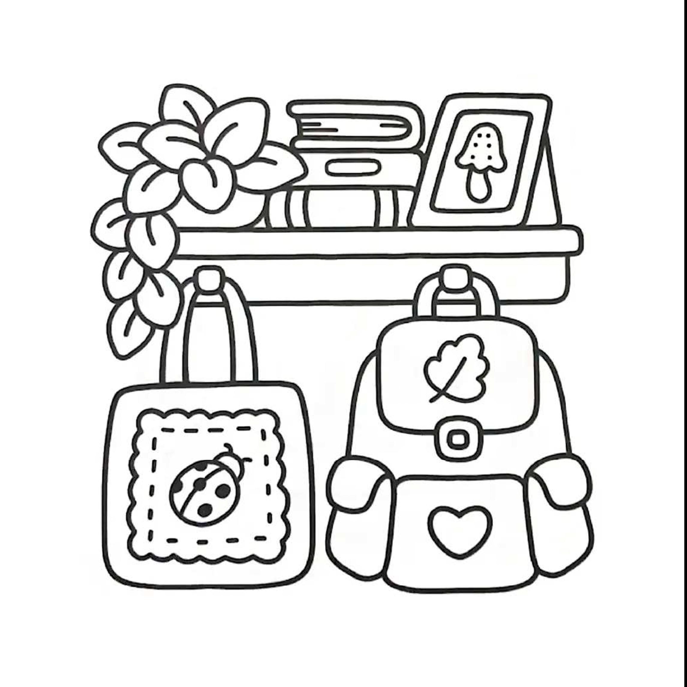 COZY & CUTE Bold and Easy Coloring Book Pages 6 PACK, Relaxing, Calming ...