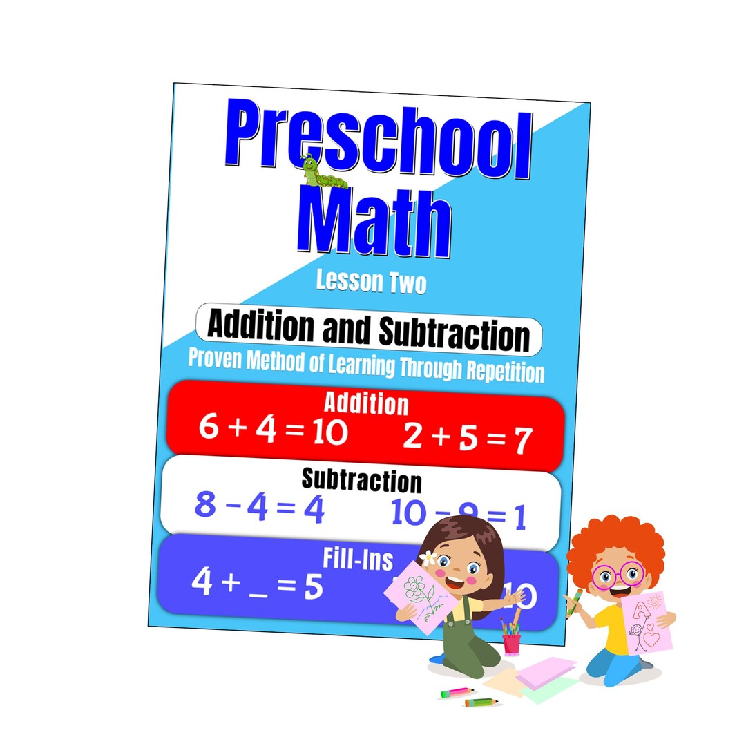 Preschool Math, Addition and Subtraction, Proven Method of Learning ...