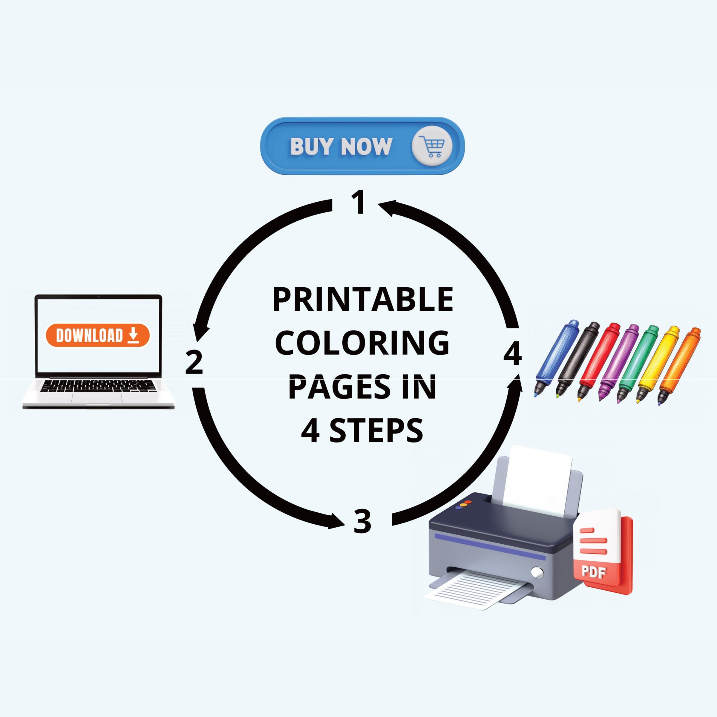 Little Cuddles: Coloring Book Pages for Adults & Teens Featuring Hygge ...