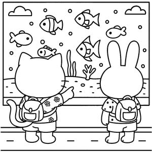 Coco Cat & Friends: Cute, Comfy Coloring Pages, Heartwarming Adventures ...