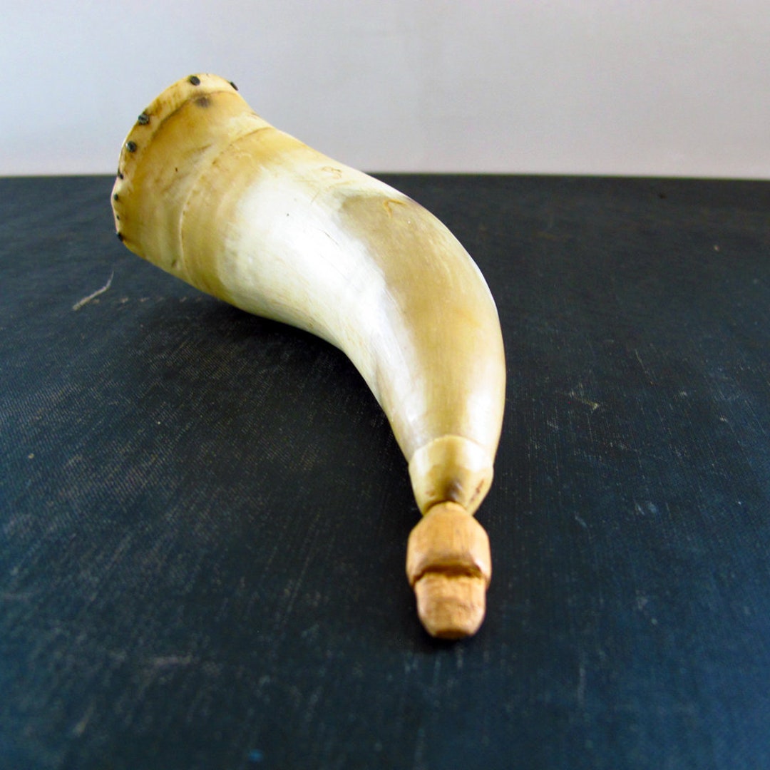 Powder Horn White Miniature Small Carved Beautifully Formed - Etsy