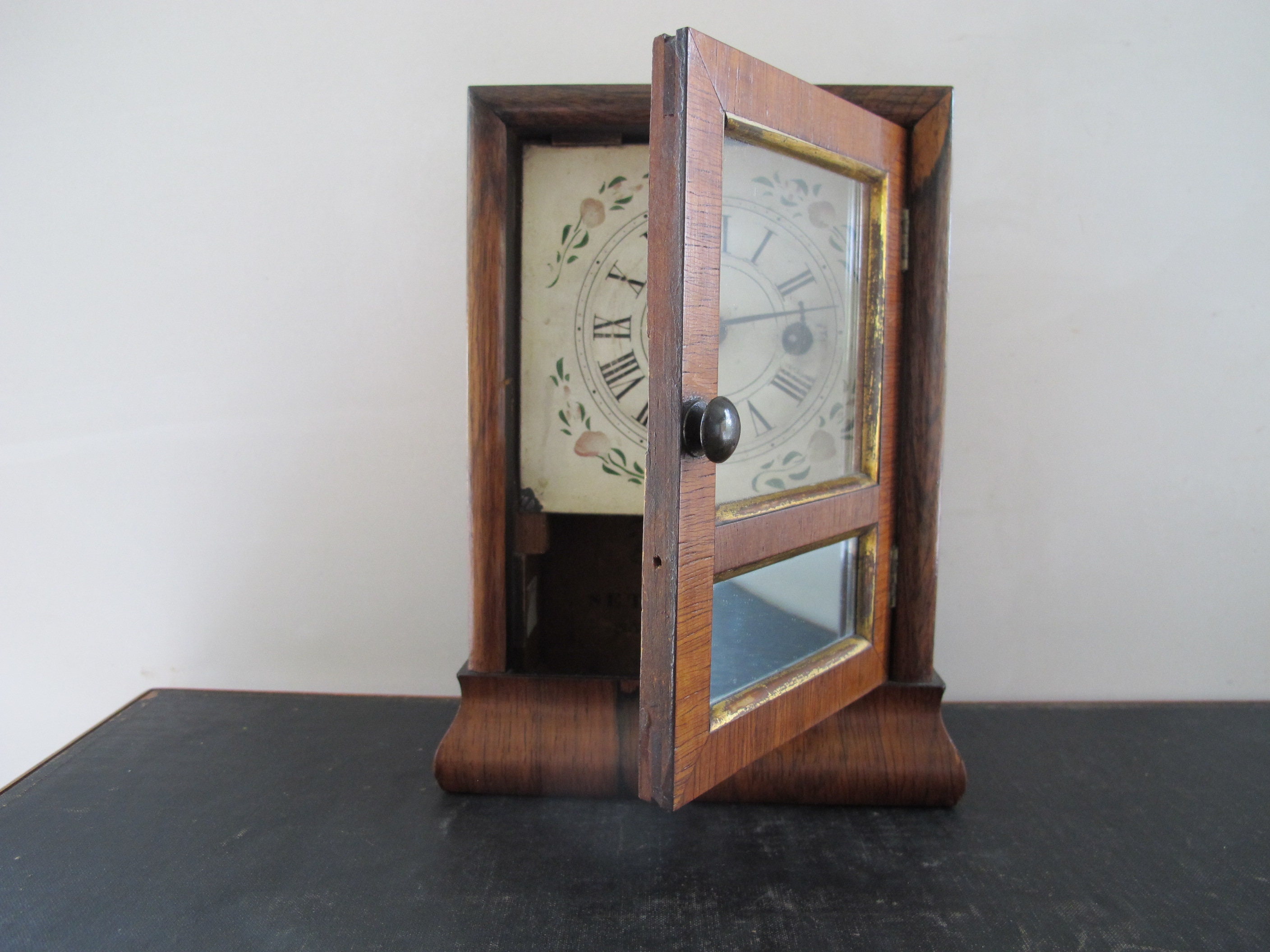 Clock Seth Thomas Miniature Mantle Clock Diminutive 1830s 1840s ...