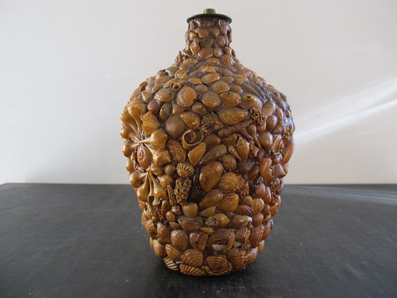 Shell Memory Folk Art Mosaic Sailor's Valentine Lamp Base | Etsy