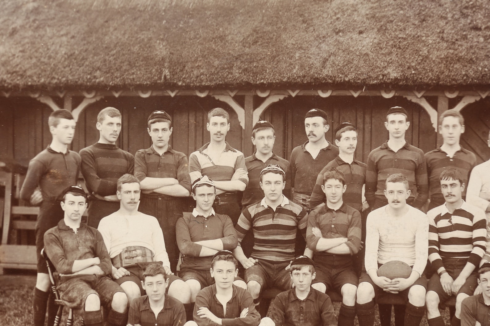 Antique Large Format Photograph Rugby Team Photo 1897-1898 Old | Etsy