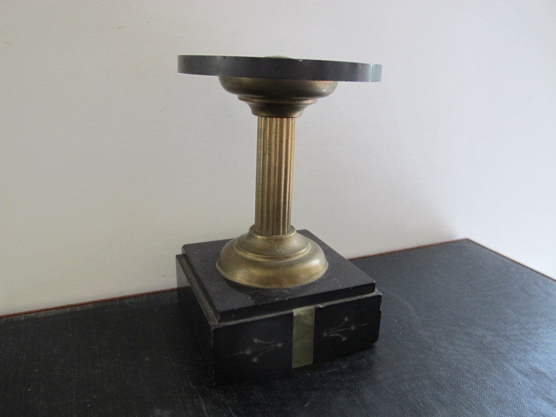 Oil Lamp Pedestal Platform Eastlake Style Victorian Slate and - Etsy