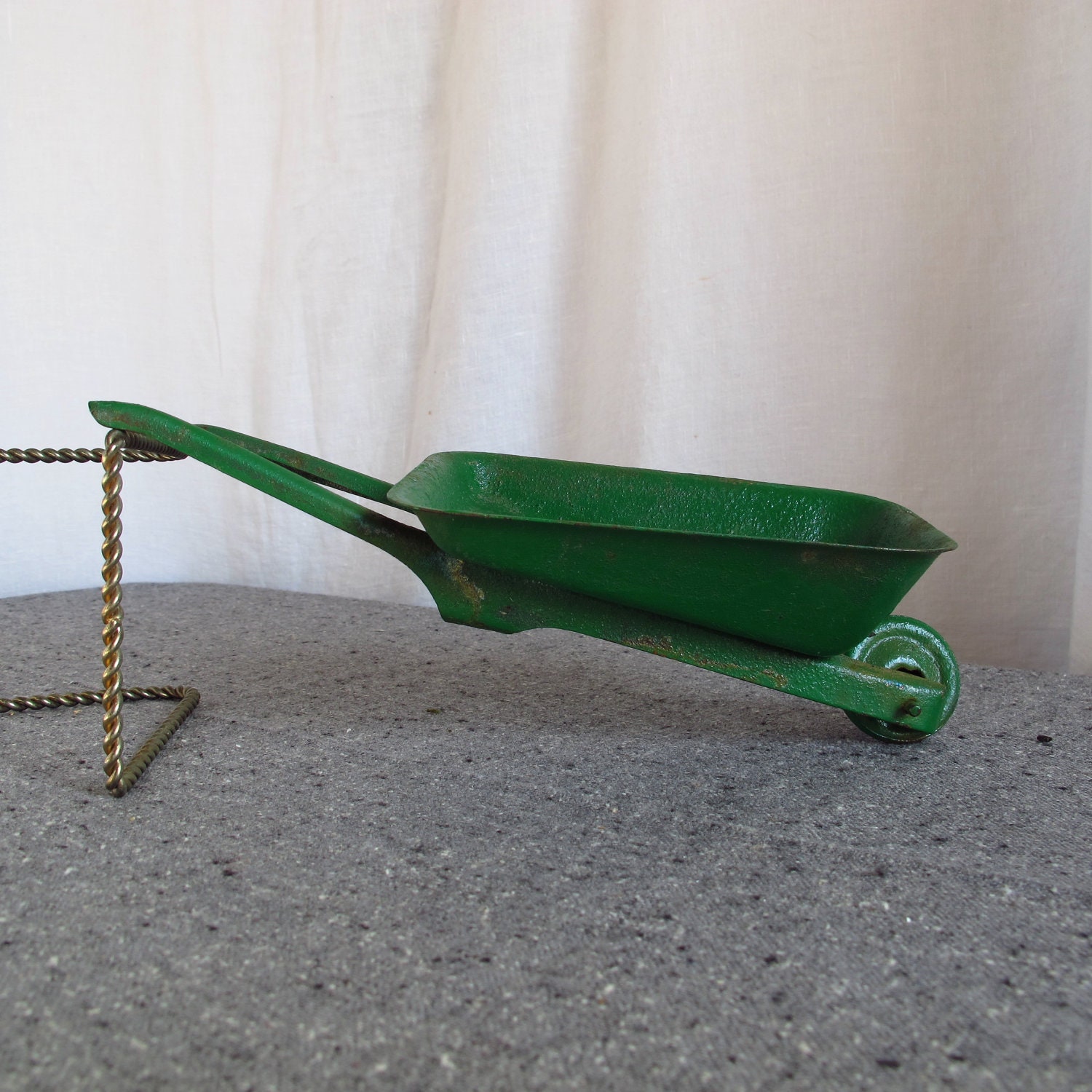 Toy Miniature Wheelbarrow Stamped Steel or Iron 1920s 1930s Green - Etsy