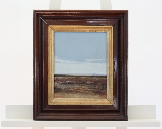 James Balmer Painting Oil Landscape Original Signed Framed 1950s Plains ...