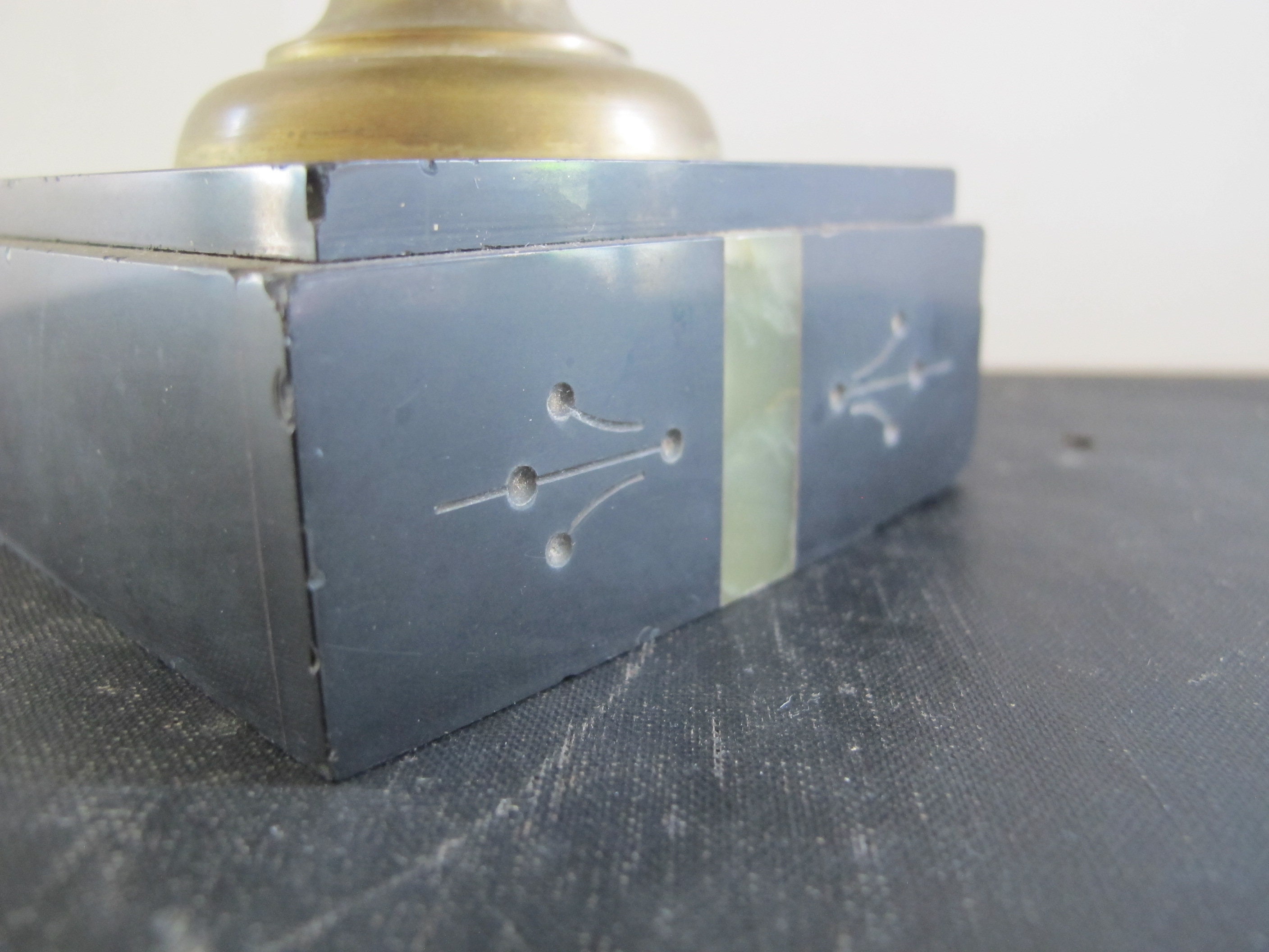Oil Lamp Pedestal Platform Eastlake Style Victorian Slate and - Etsy