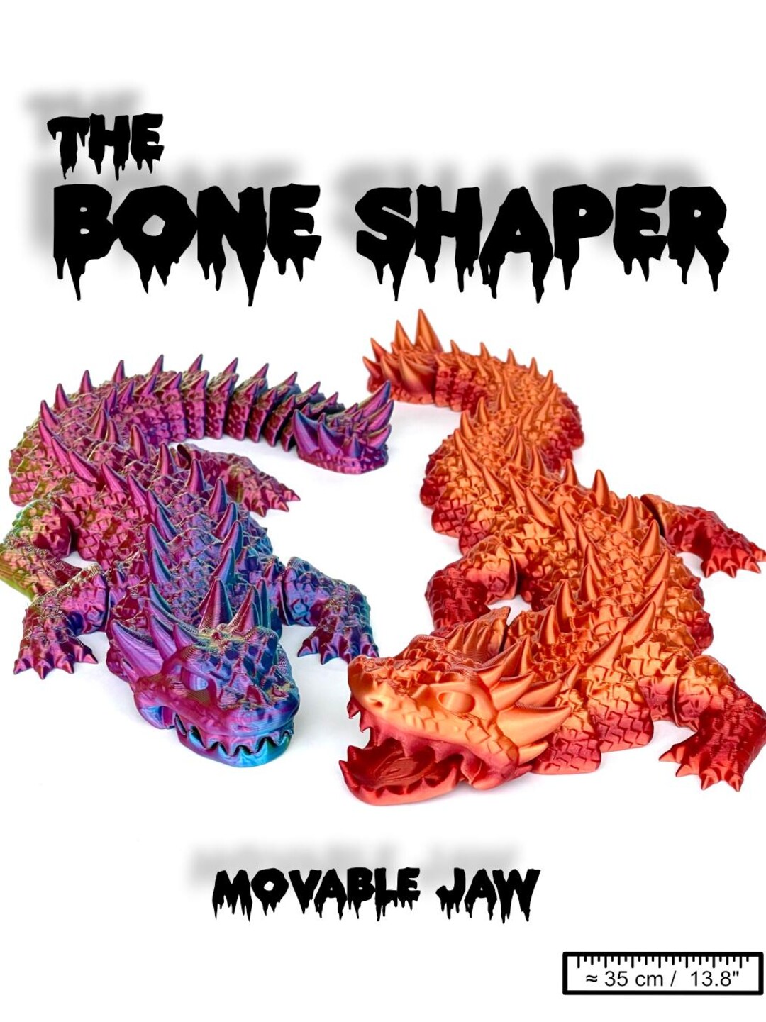The Bone Shaper - Articulated Dragon - Etsy