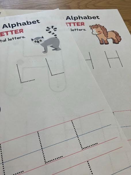 ABC Capital Letter Tracing Sheets. Learn to Write. Preschool ...