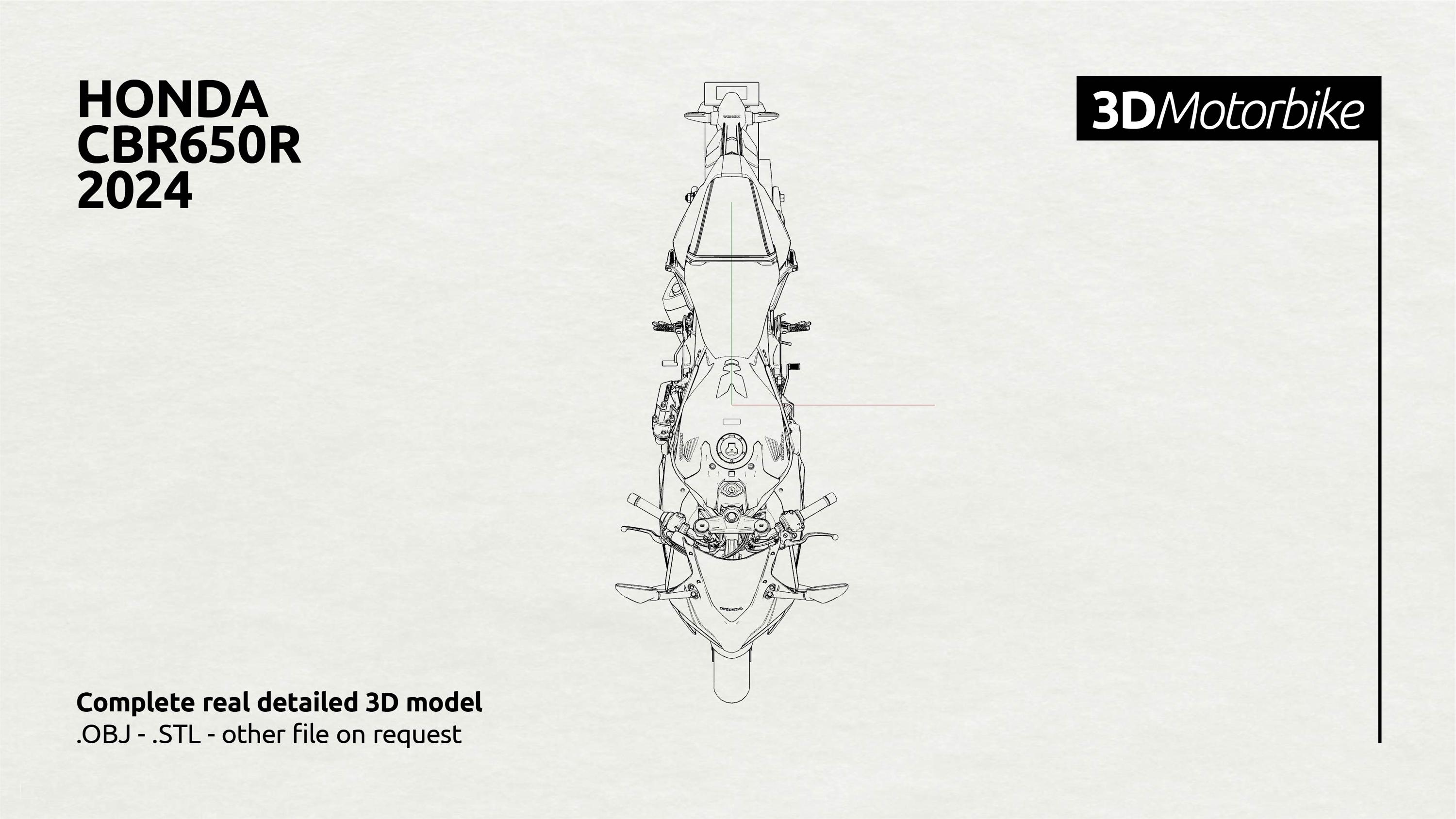 Honda CBR650R 2024 - OBJ STL 3D Model File - Etsy