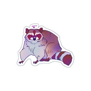 Sparkly Raccoon Stickers, Raccoon Sticker Pack, Trash Panda Sticker ...