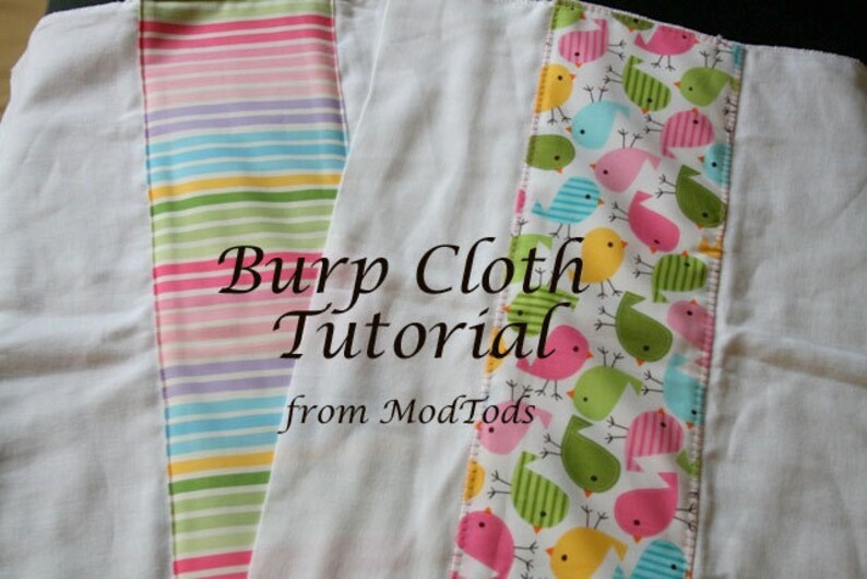 TUTORIAL Baby Burp Cloth PDF Pattern Tutorial Quality Boutique Style ...