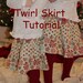 TUTORIAL Twirl Skirt PDF Pattern for Girls and Baby Sizes 3-6months to ...