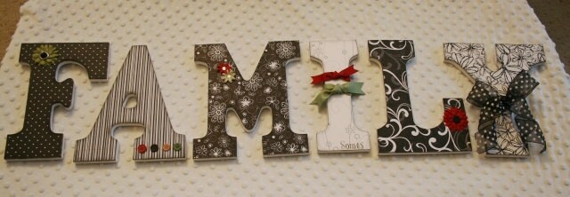 TUTORIAL Decorative Wood Letters for the Home. Home Décor - Etsy
