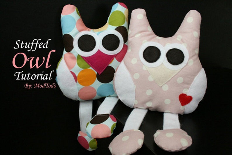DIY Stuffed Owl Tutorial PDF Instant Download Printable Pattern - Etsy