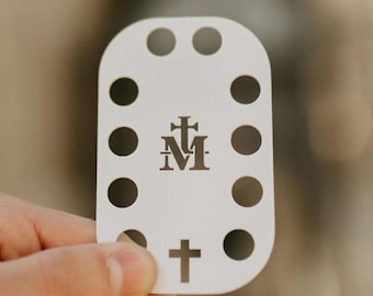 Wallet Rosary Card - Etsy