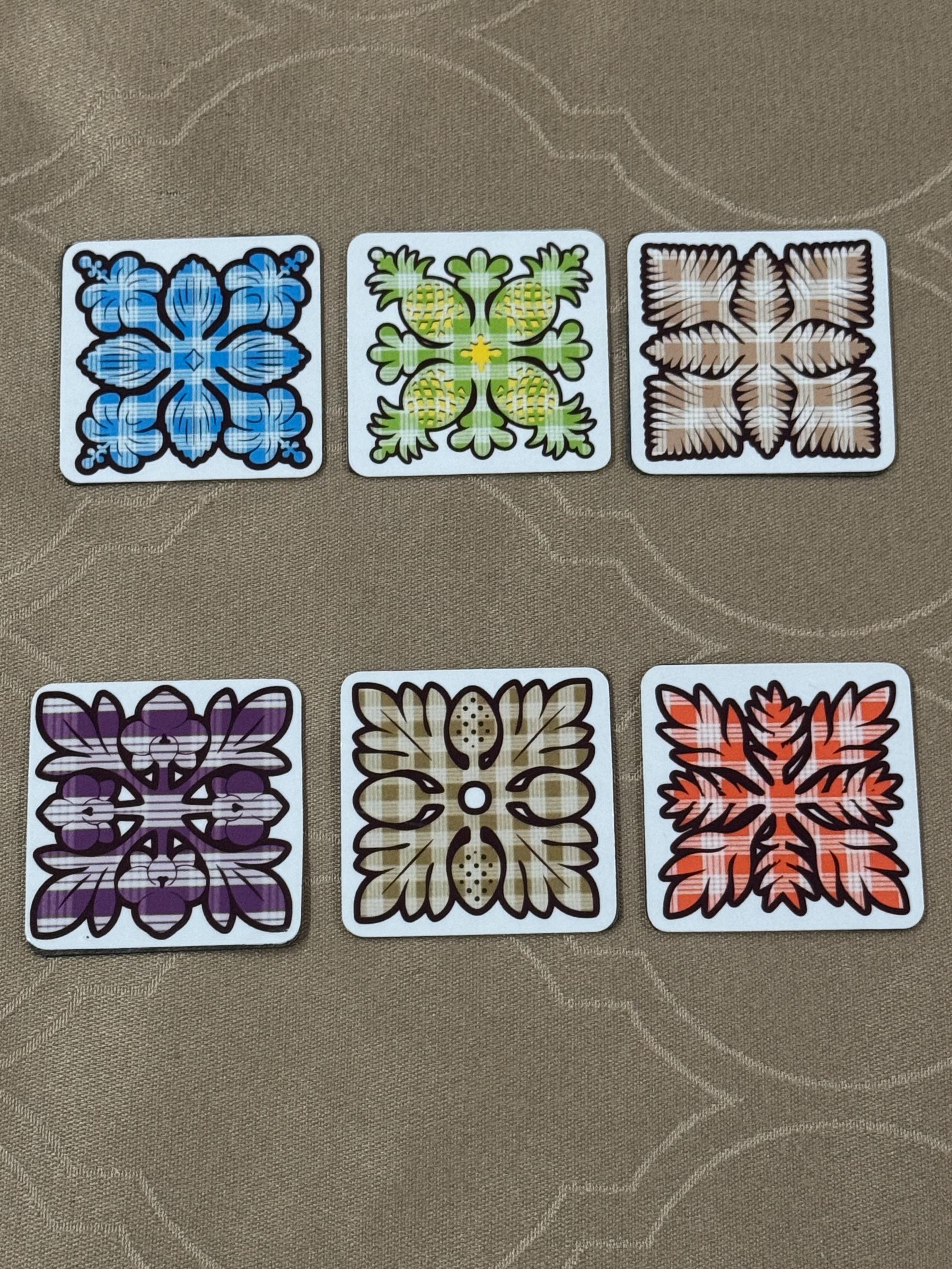 Palaka Hawaiian Quilt Pattern Magnet Sets - Etsy
