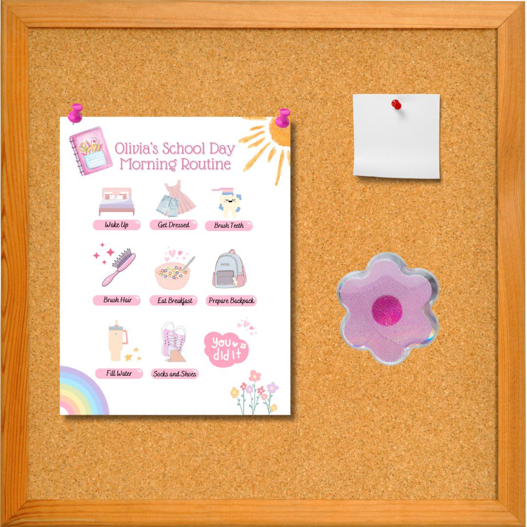 Girls Morning Routine - Visual Aid for Morning Routine During the ...