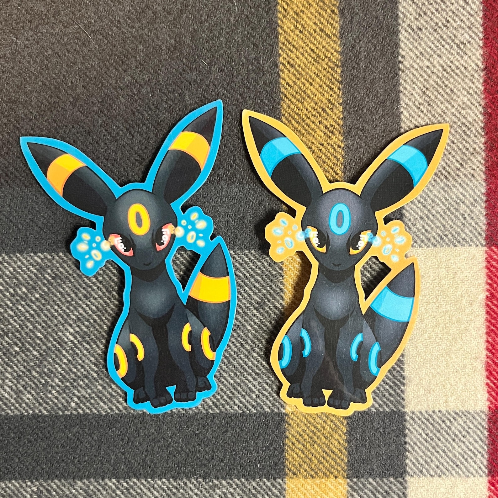 Shiny Eeveelutions Waterproof Pokemon Sticker Set: Eevee, Jolteon ...