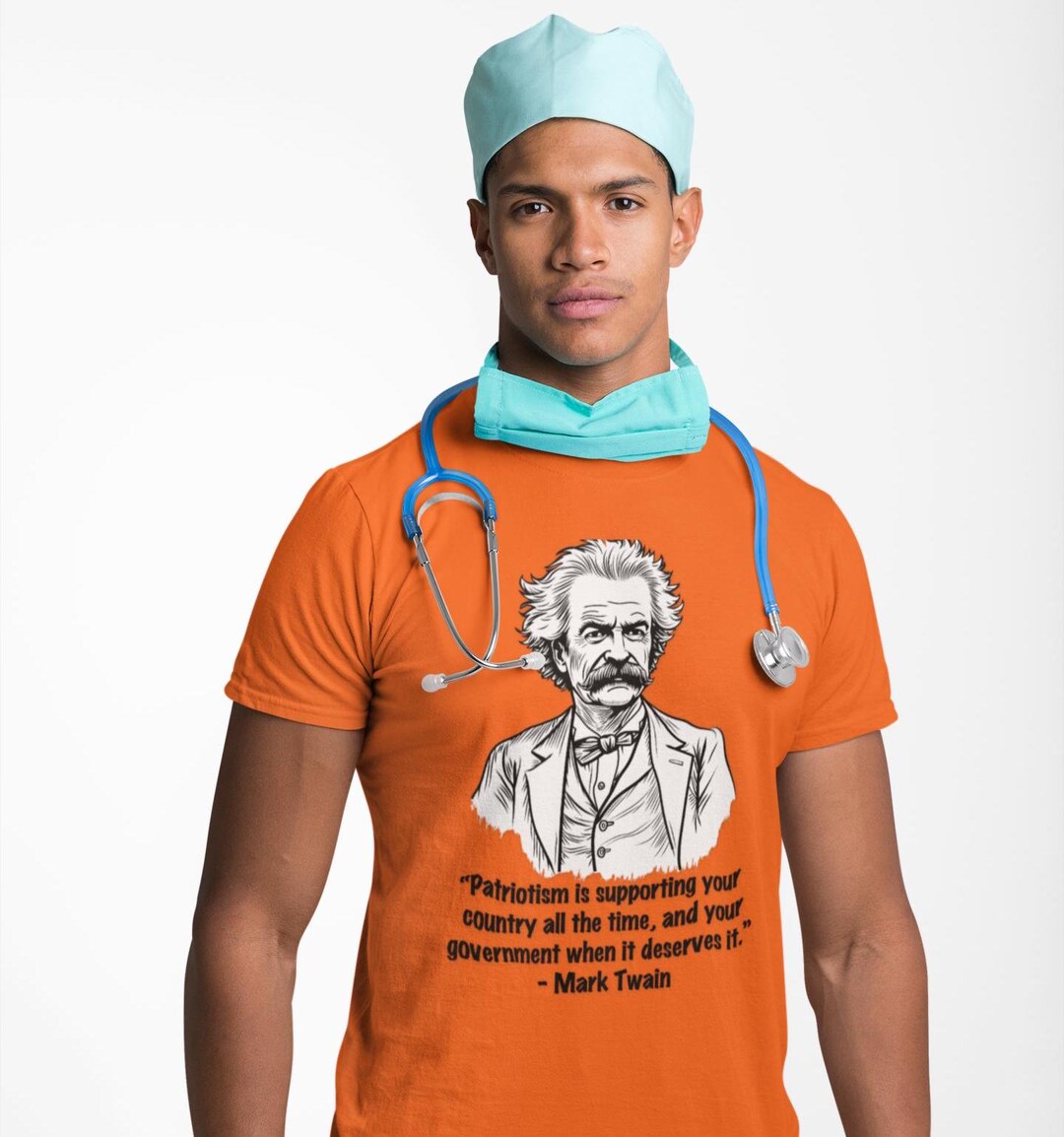 Patriotic Mark Twain Quote Tee, Unisex Heavy Cotton Shirt, Political ...