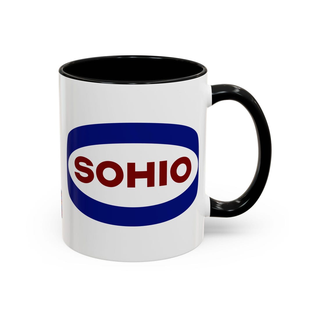 SOHIO Retro Logo Accent Coffee Mug | Unique Gift for Coffee Lovers ...