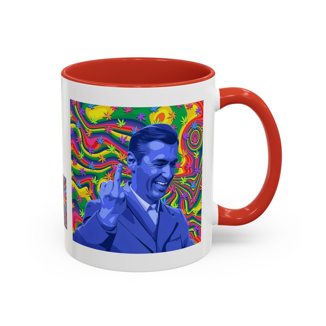 Mr R is Trippin' - Psychedelic Accent Coffee Mug - Stoner Gift, Trippy ...