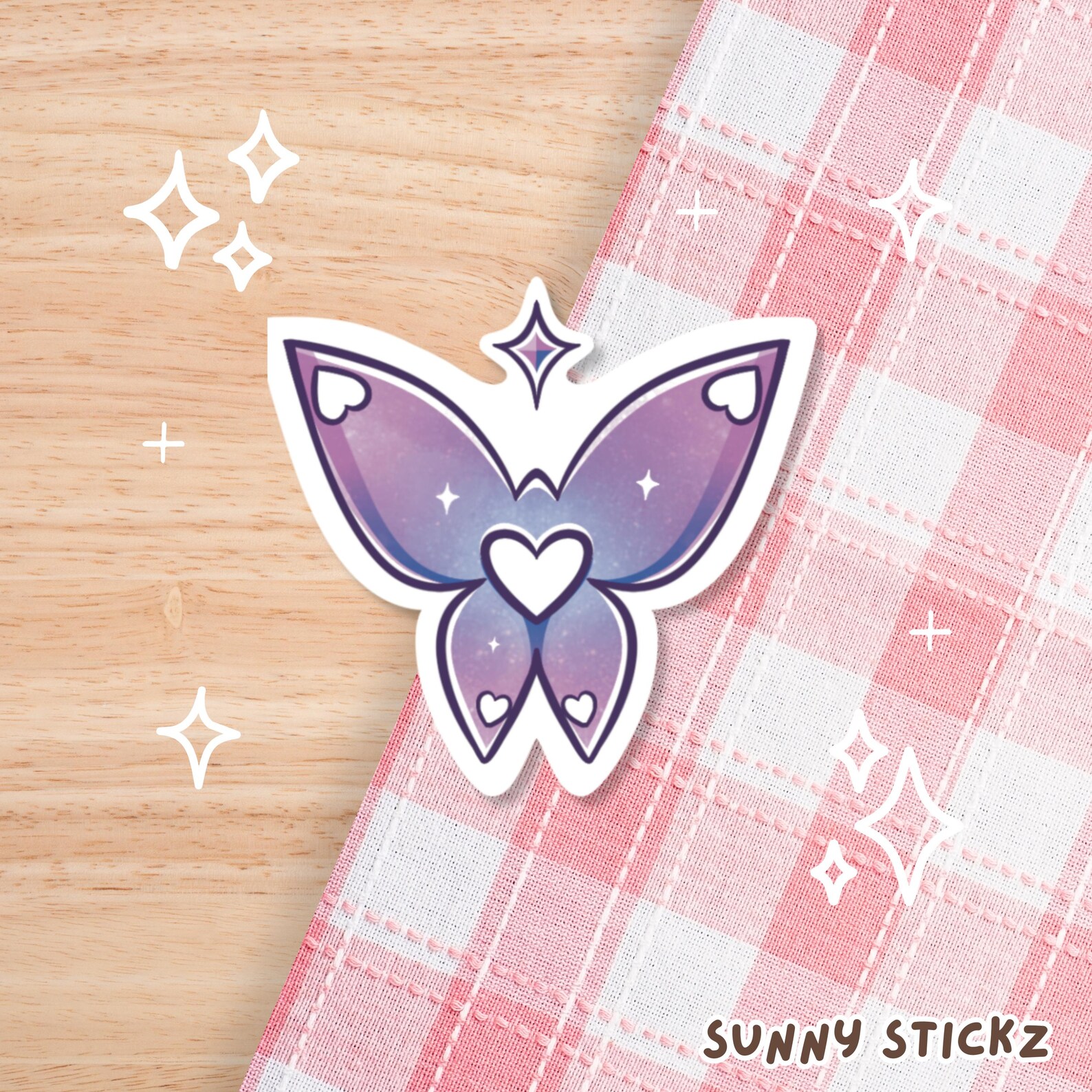 Valorant Clove Sticker - Purple Heart Butterfly - Etsy