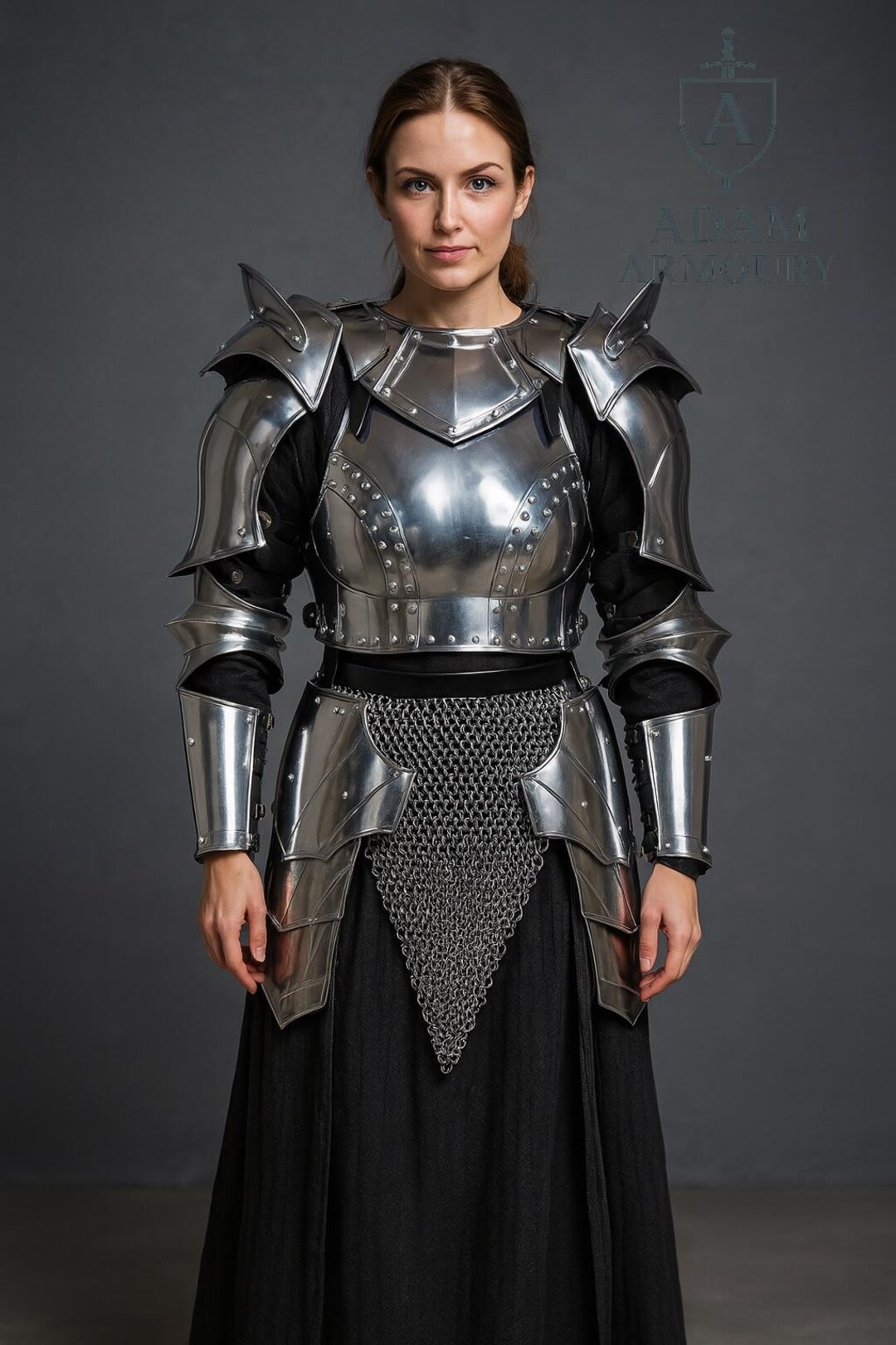 Steel Lady Armor - Medieval Knight, Larp Cosplay - Etsy