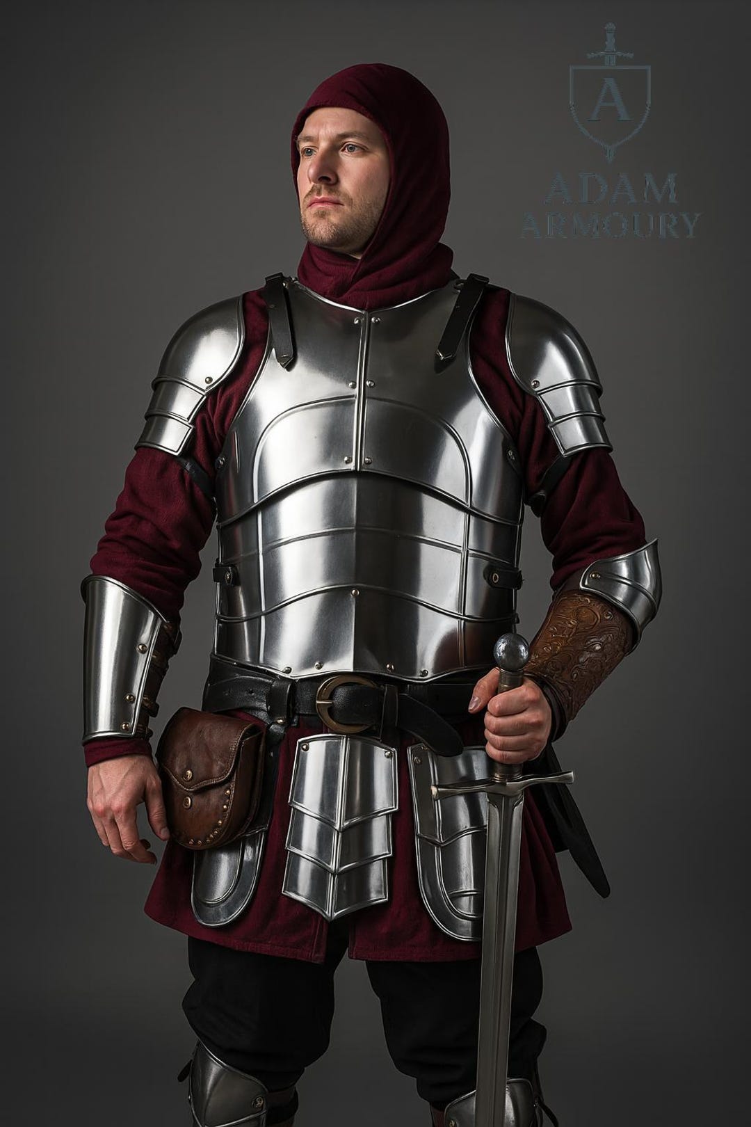 Medieval Knight 18-gauge Steel Half Armor Suit, Cosplay Costume - Etsy