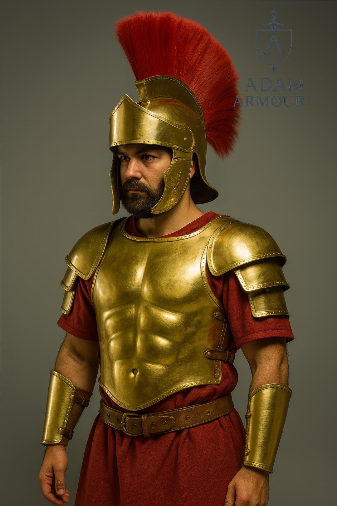 Roman Centurion Armor Set, Golden Steel Cosplay Costume - Etsy UK