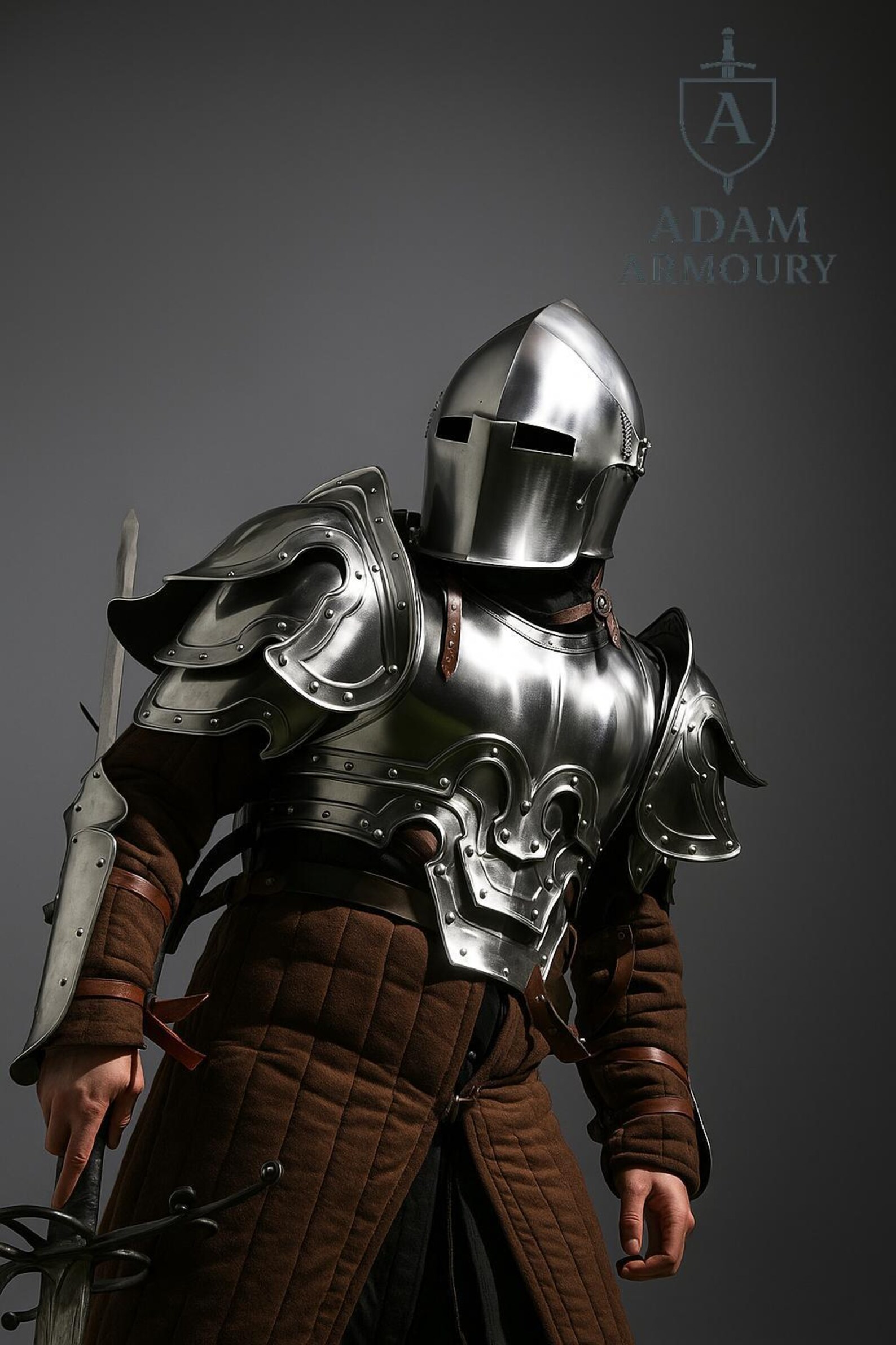 Barbute Full Armor Suit | Full Body Plate Armor for Medieval ...