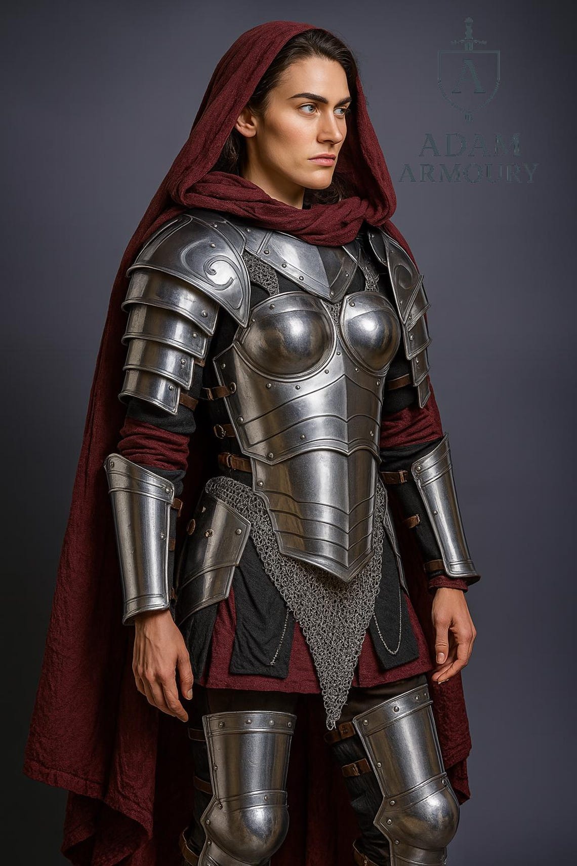 Lady Armor -medieval Knight Fantasy Brave Lady Warrior Full Body Armor ...