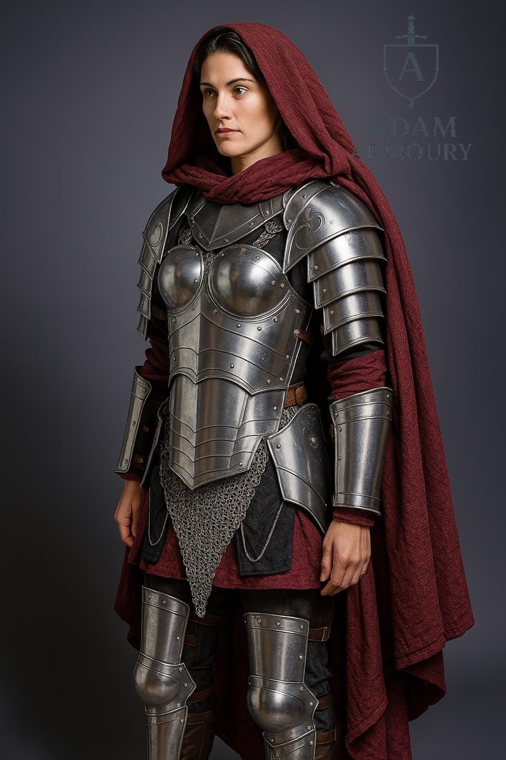 Lady Armor -medieval Knight Fantasy Brave Lady Warrior Full Body Armor ...