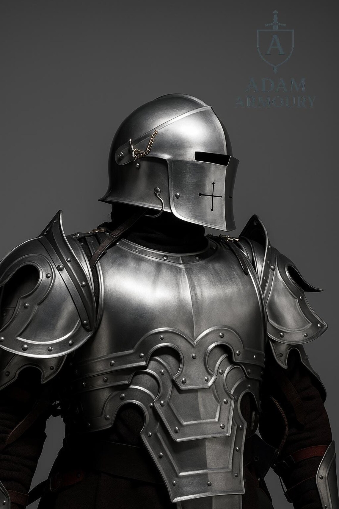 Barbute Full Armor Suit | Full Body Plate Armor for Medieval Reenactment and Cosplay | Barbuta ...