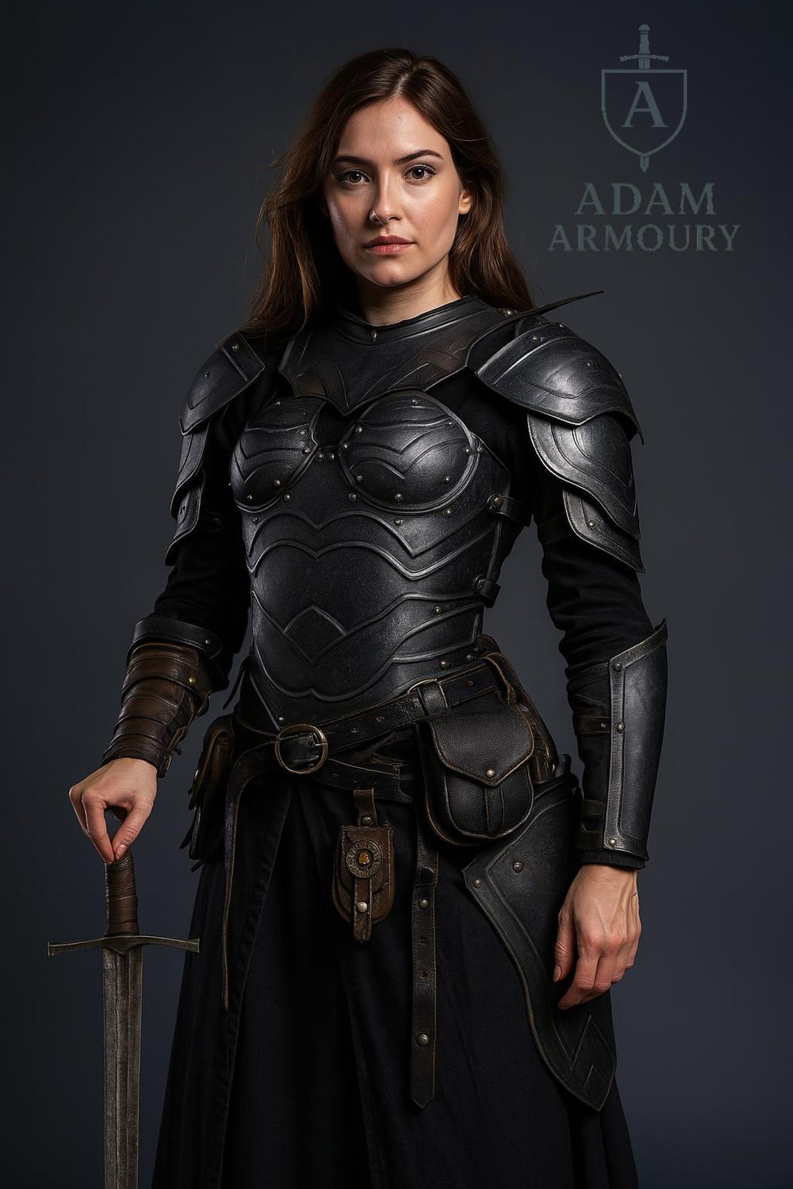 Medieval Knight Steel Lady Armor Set – Women’s Evil Queen Warrior Suit ...