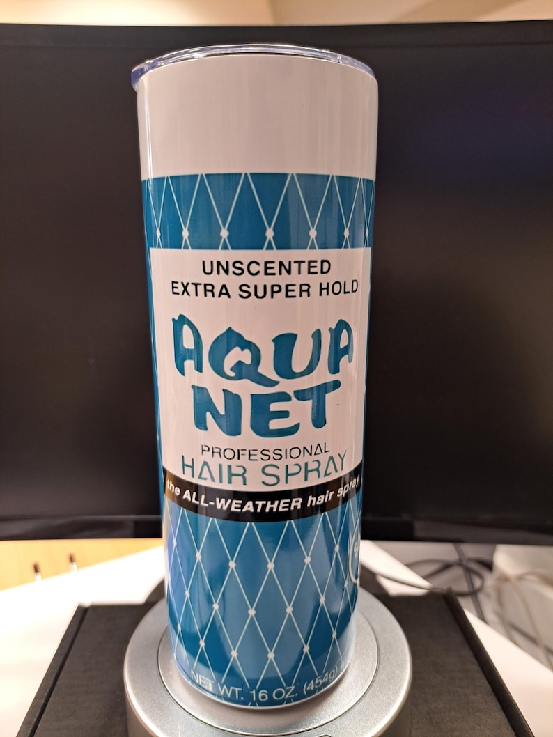 Aqua Net Hair Spray -tumbler - Etsy
