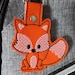 Fox Keychain Fox Key Fob - Etsy