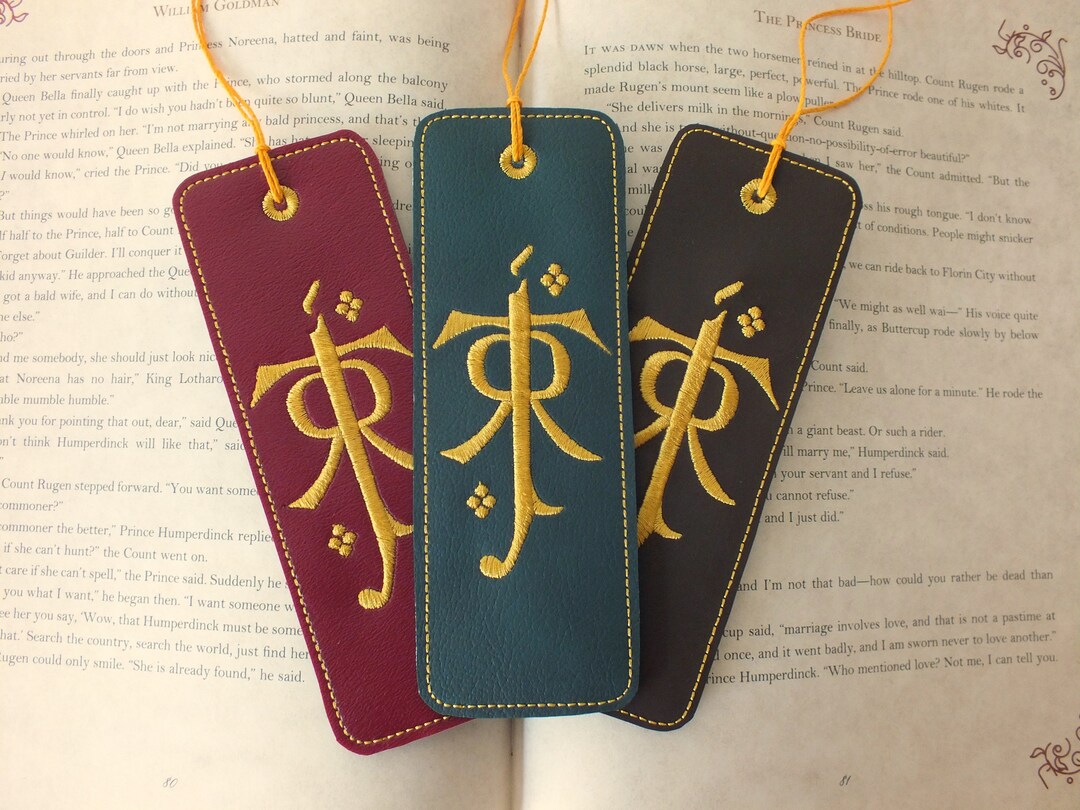 J.R.R. Tolkien Bookmark Embroidered Bookmark - Etsy