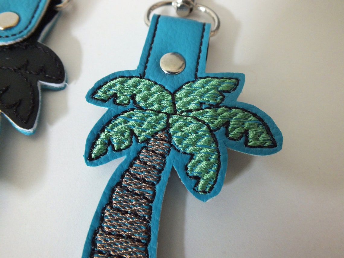 Palm Tree Keychain Palm Tree Key Fob - Etsy