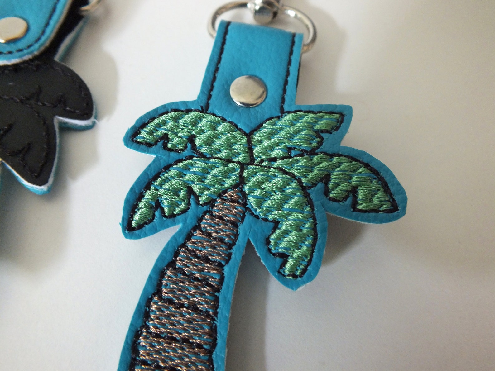 Palm Tree Keychain Palm Tree Key Fob - Etsy