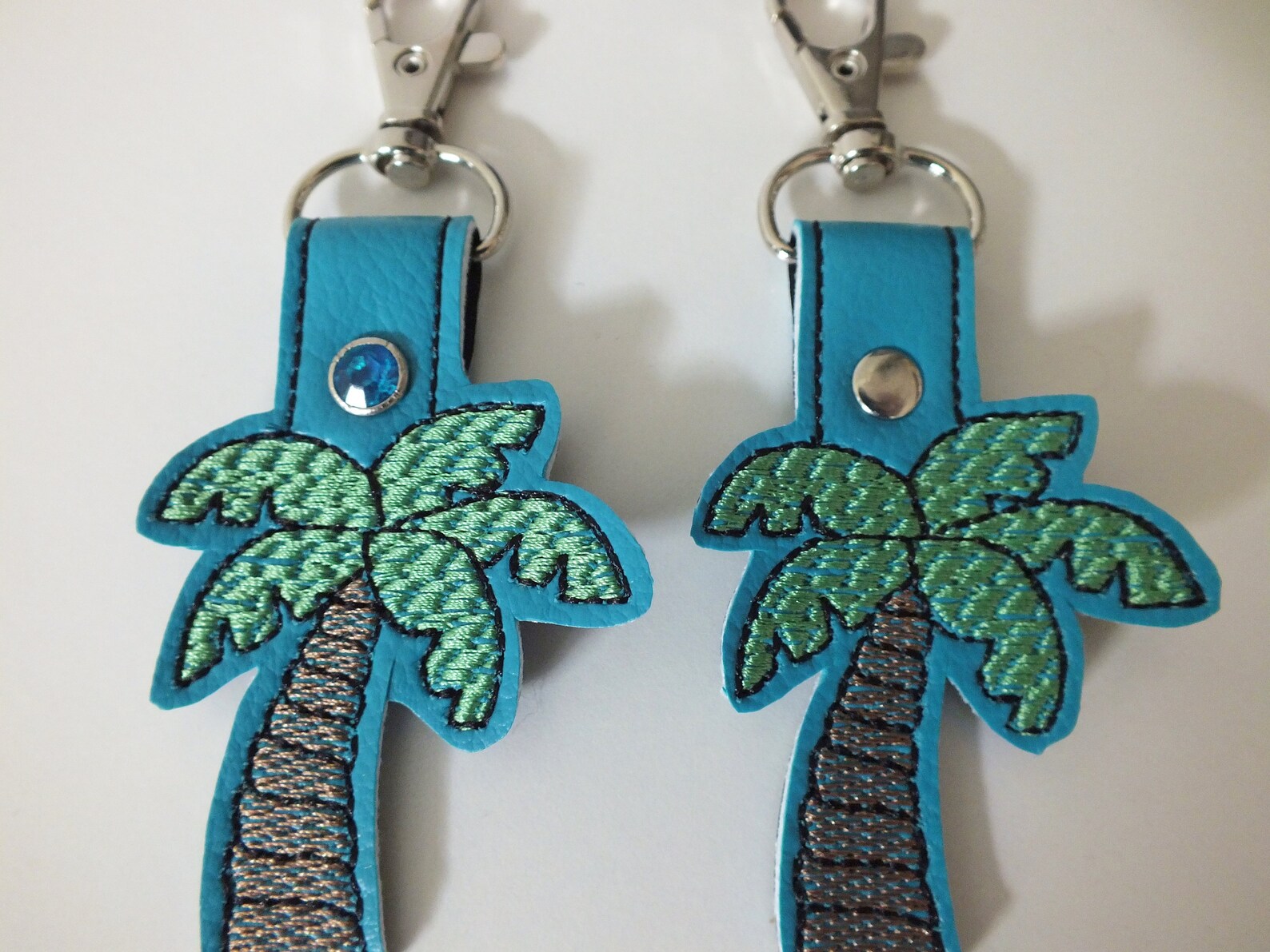 Palm Tree Keychain Palm Tree Key Fob | Etsy