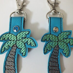 Palm Tree Keychain Palm Tree Key Fob - Etsy
