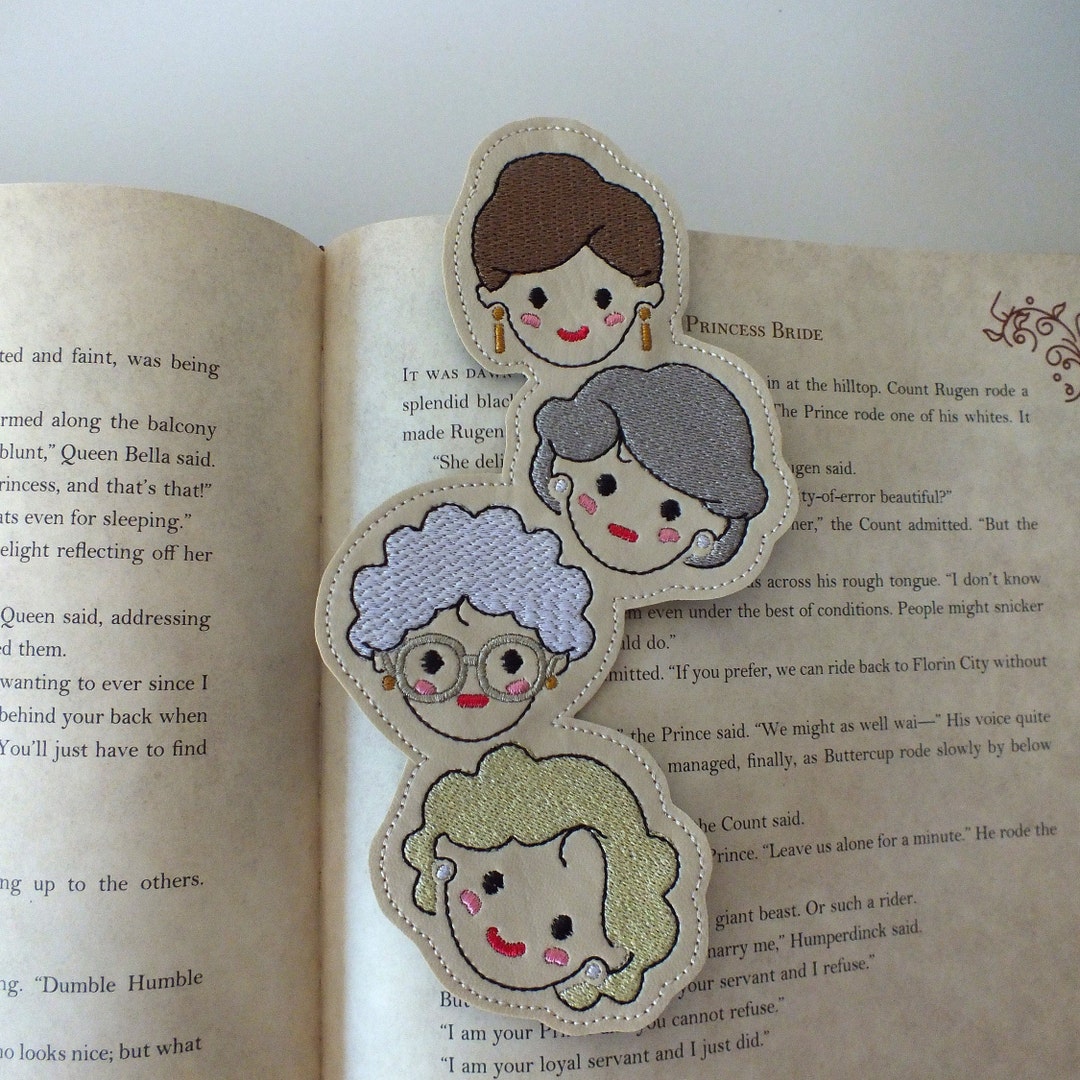 Golden Girls Bookmark - Embroidered Bookmark - Etsy